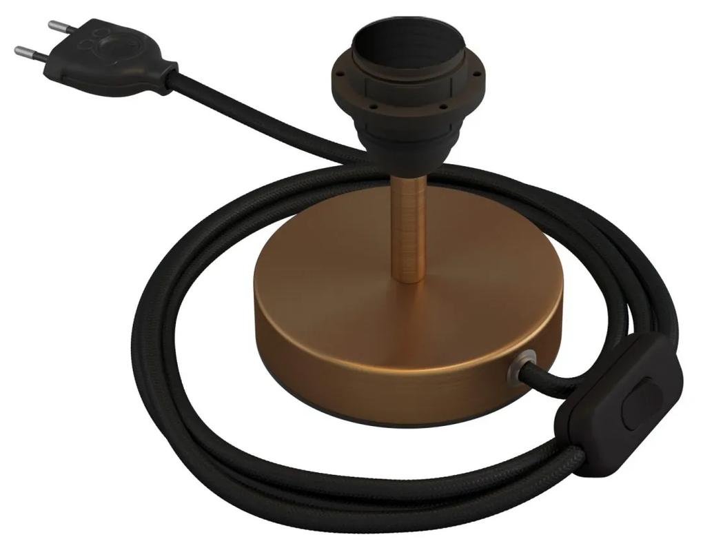 creative cables Kovová stolní lampa Alzaluce pro stínidlo Velikost: 30 cm, Barva: Matná černá