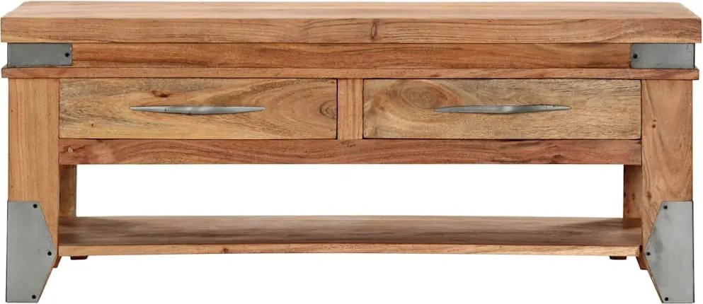 Konferenční stolek 110 x 52 x 45 cm masivní akáciové dřevo 282751