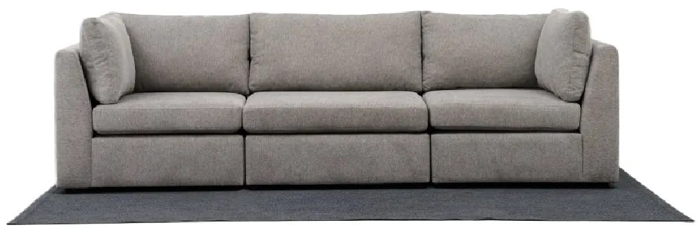 Hanah Home Třímístná pohovka MOTTONA světle šedá