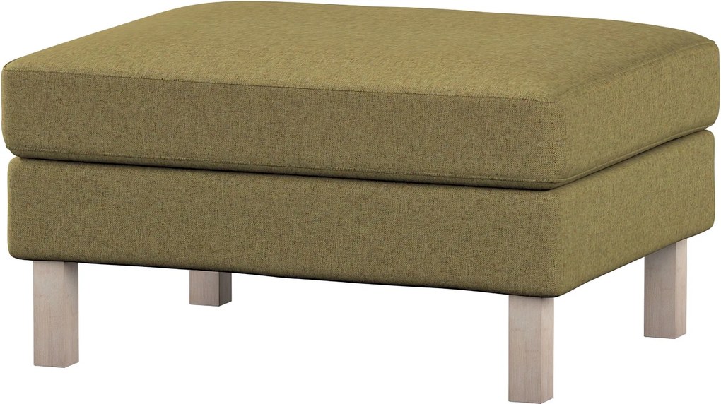 Potah na podnožku IKEA Karlstad barva zelená látka pletený vzor