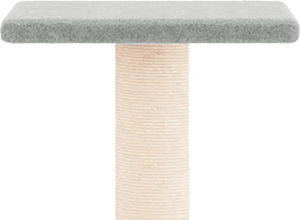 Škrabadlo pro kočky se sisalovými sloupky světle šedé 73 cm 172035