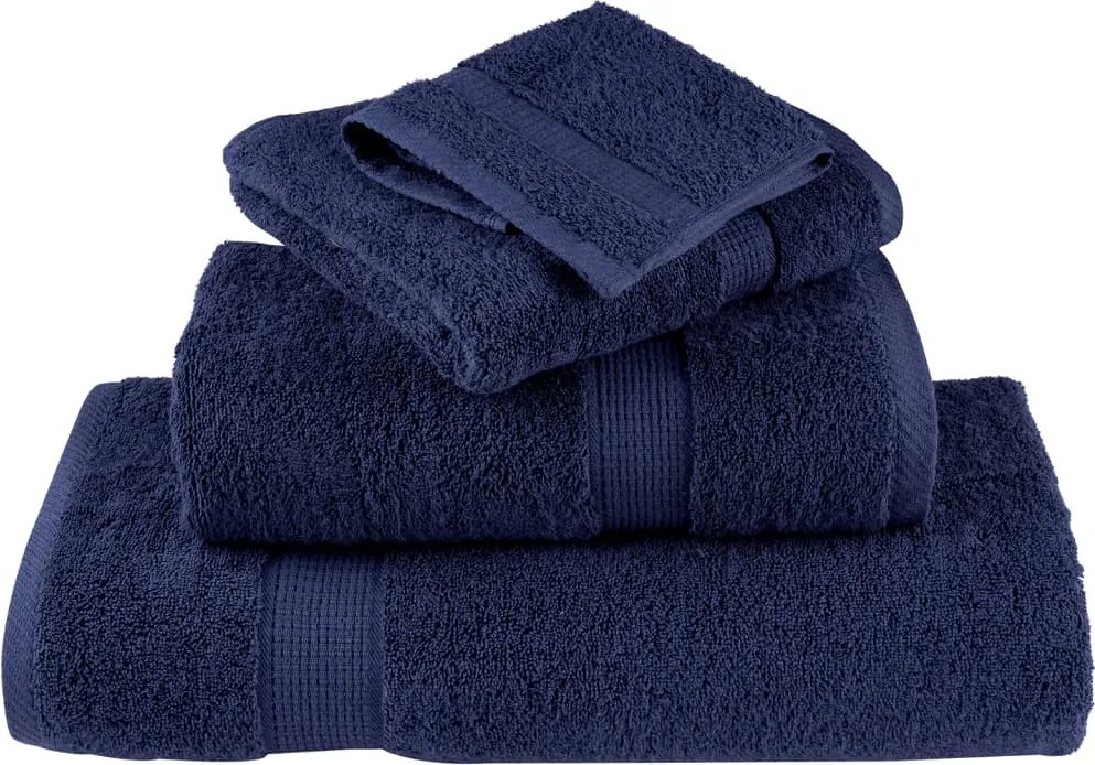 12dílná sada ručníků Premium SOLUND navy modrá 600 g/m² 137575