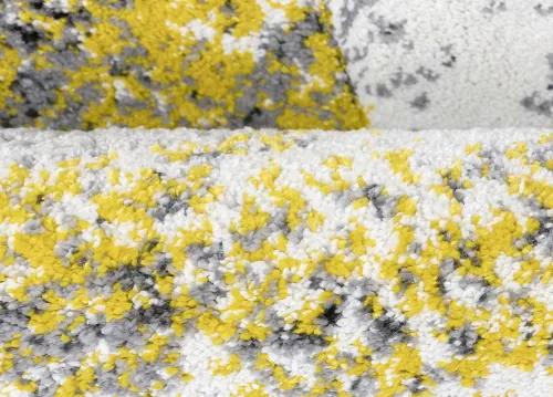 Koberce Breno Kusový koberec ALORA A1012 Yellow, Žlutá, Vícebarevné, 120 x 170 cm