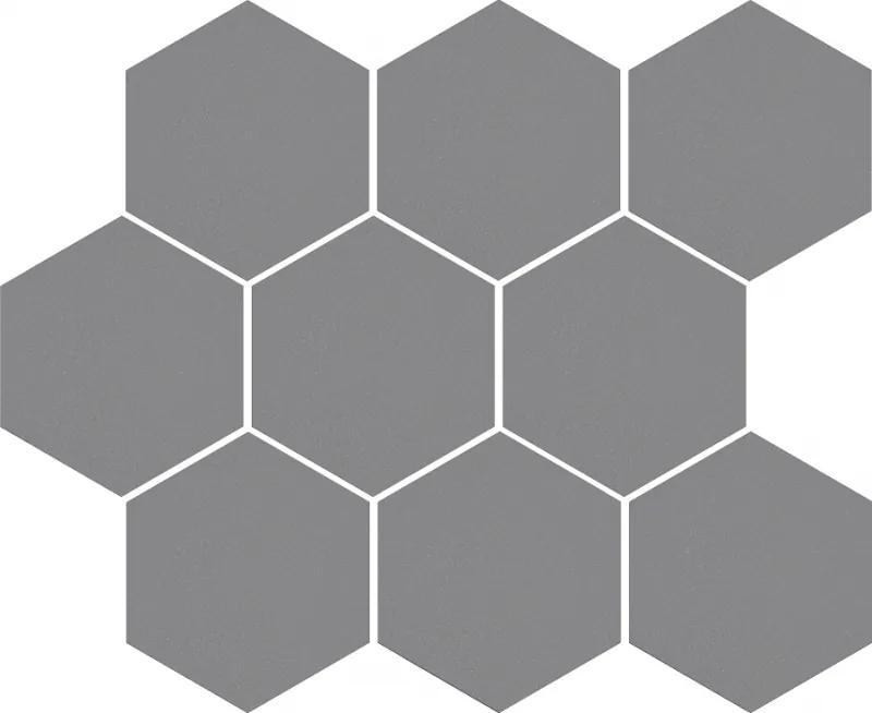 Cerrad Dlažba Cambia Gris Lap Mozaika Hexagon 33,4x27,53 - 152317
