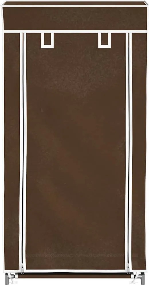 Látkový botník uzavíratelný 58 x 28 x 106 cm hnědý 240504