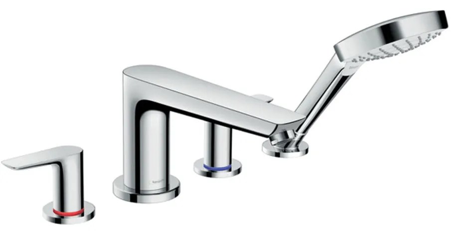 Hansgrohe Talis E, baterie na okraj vany, 4-otvorová instalace, chromová, 71748000