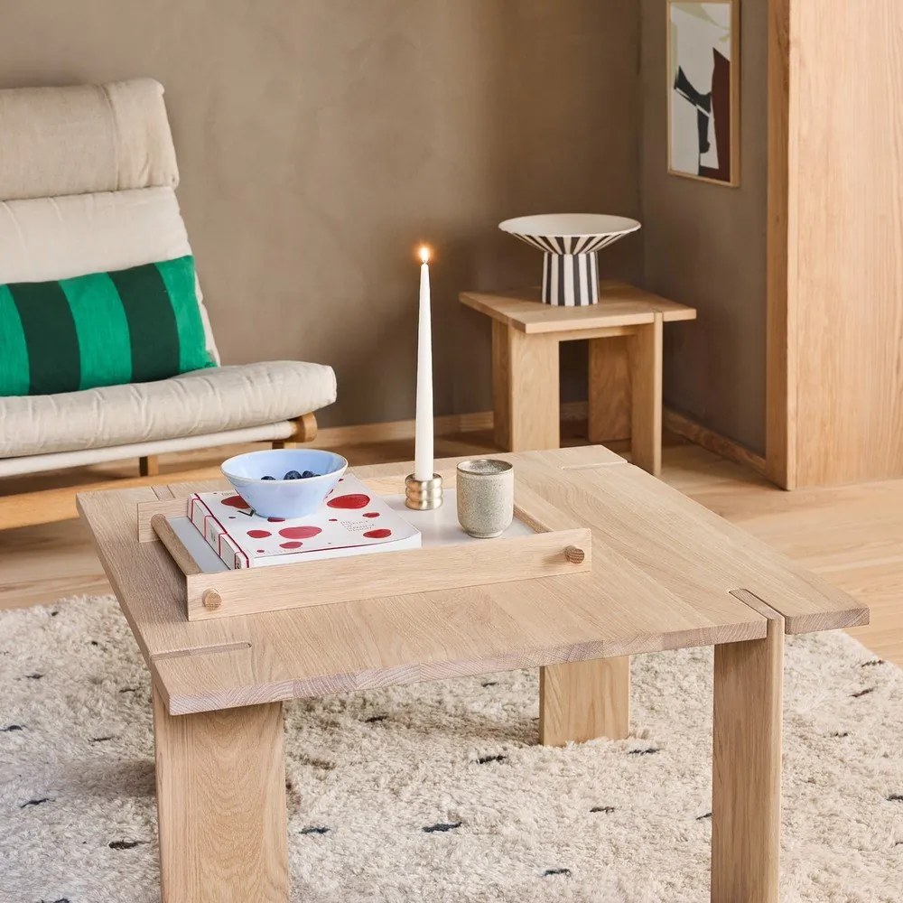 Konferenční stolek z dubového dřeva v přírodní barvě 75x75 cm Oy – OYOY Living Design