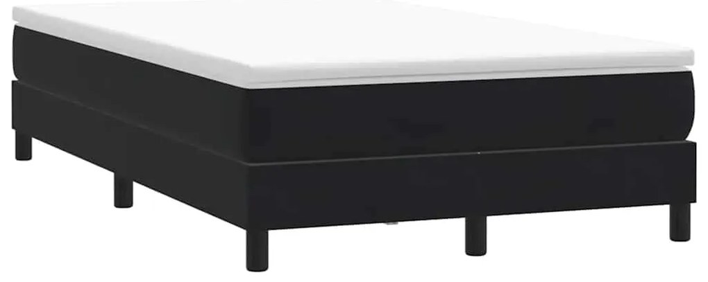 Postel Box Spring bez matrace černá 120x210 cm samet 3315821