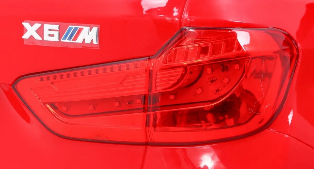 Ramiz Dětské elektrické autíčko BMW X6M - červené SUV + dálkové ovládání