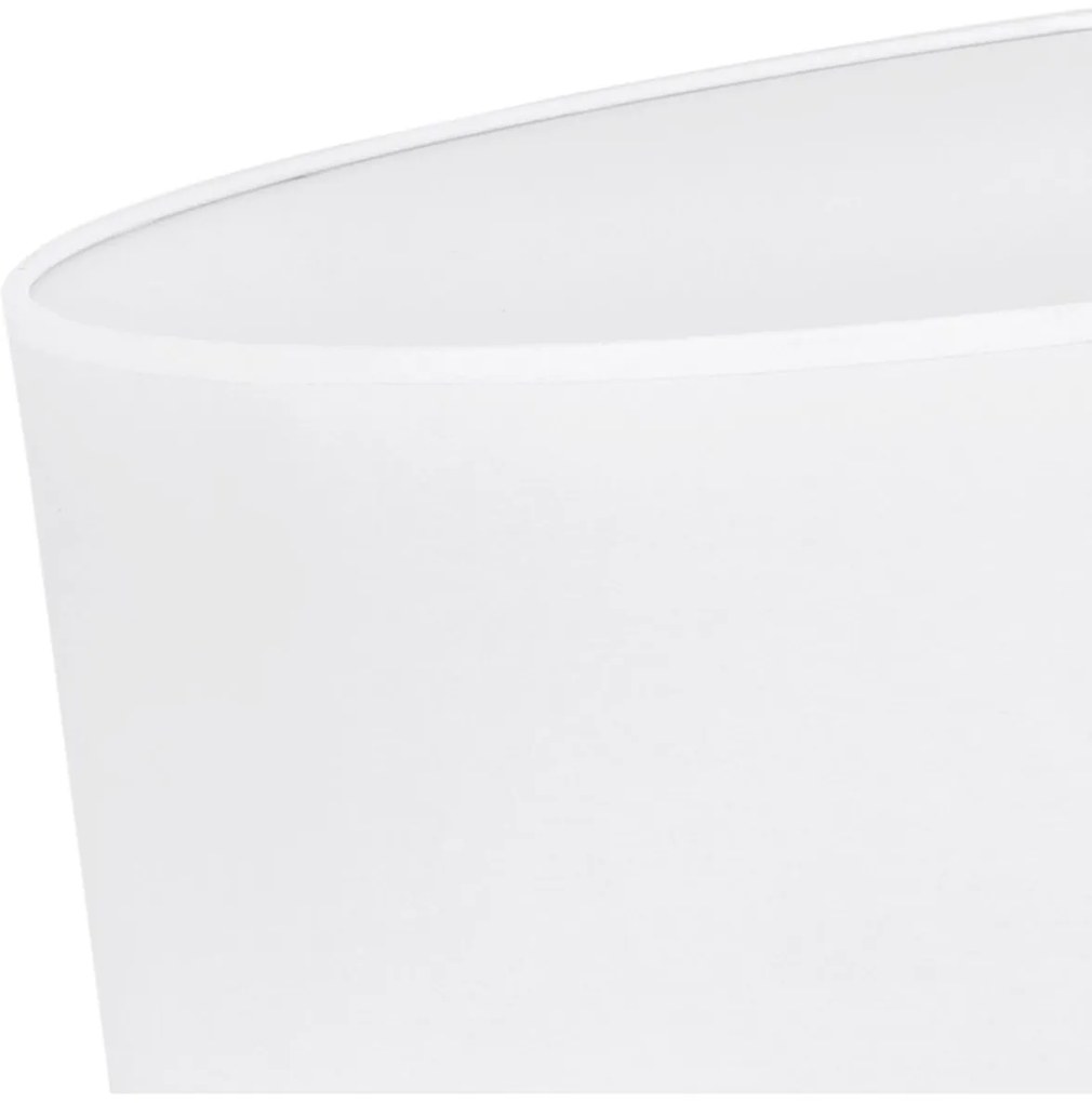 Stropní svítidlo Gaja, 1x bílé textilní stínítko, (bílé plexisklo), (fi 40cm)