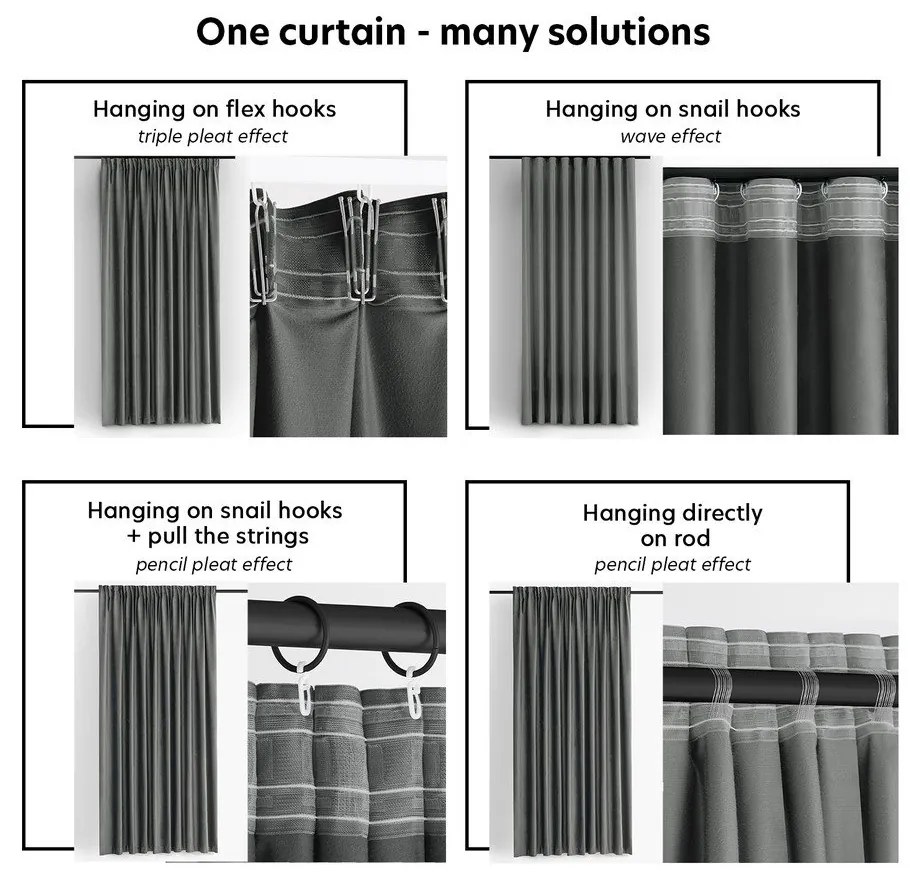 Tmavě šedý sametový dimout závěs 200x270 cm Velto – Filumi