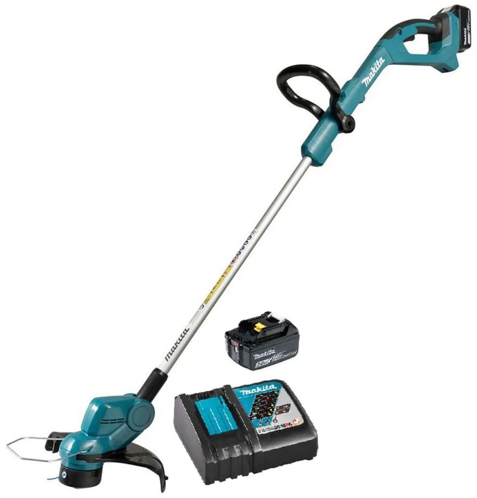 Makita Zahradní technika - 18V AKU vyžínač, záběr 26 cm, 1x aku 3,0 Ah LXT, nabíječka DUR193RF