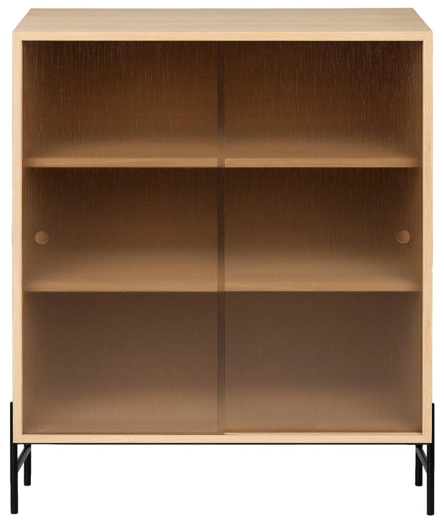 NORTHERN Skříňka Hifive Glass Cabinet, Light Oak, 75 cm / podstavec 15 cm