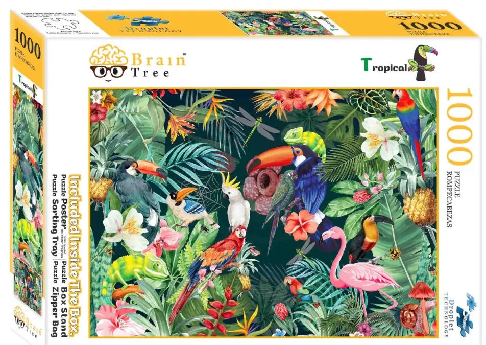 Brain Tree Puzzle Tropická příroda 1000 dílků