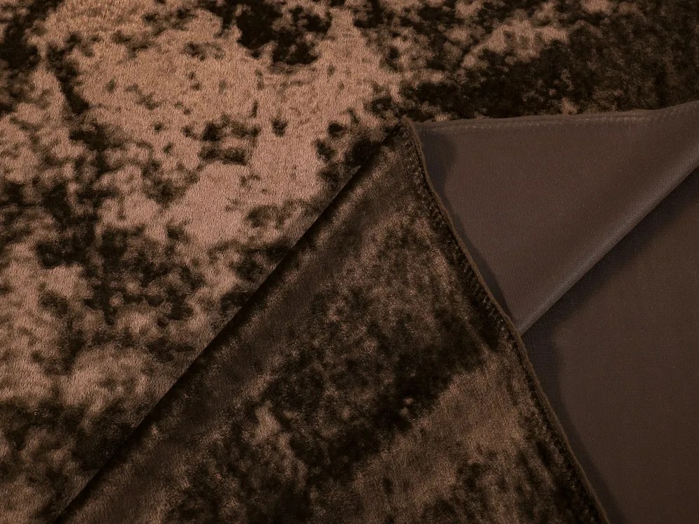 Biante Sametový obdélníkový ubrus Diana DI-004 Tmavě hnědý 140x180 cm