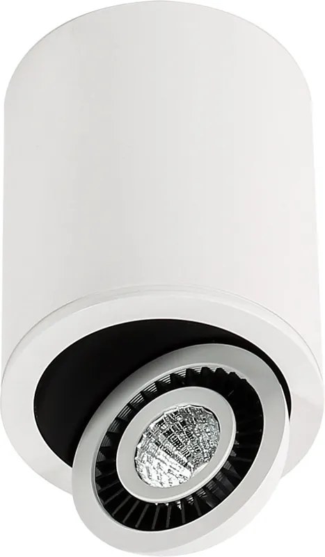 SLC7390 / 7W 3000K WH + BL ITALUX Subba 3000K moderní povrchové bodové svítidlo 7W = 560lm LED bílé světlo (3000K) IP20 Stropní bodovky