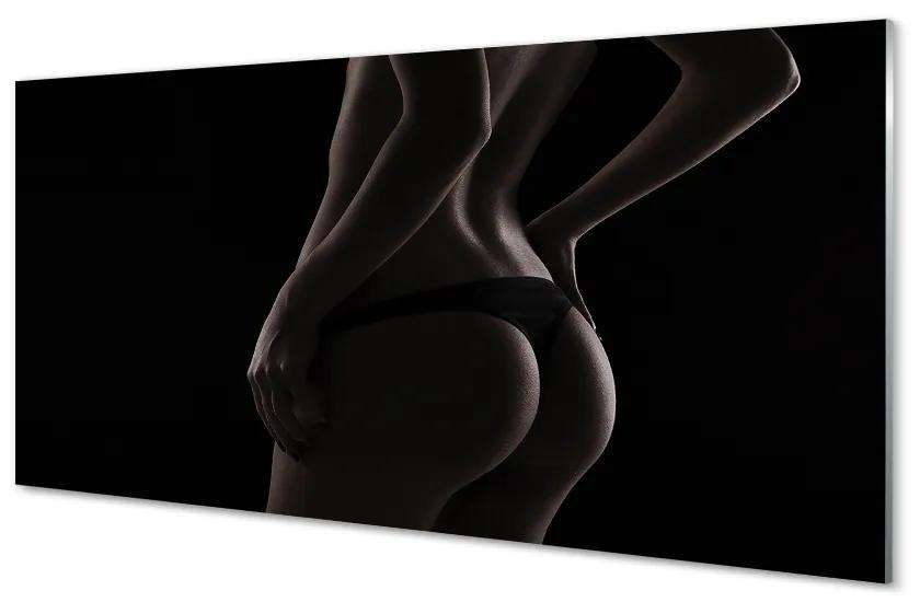 Obraz na skle ženské tělo 100x50 cm