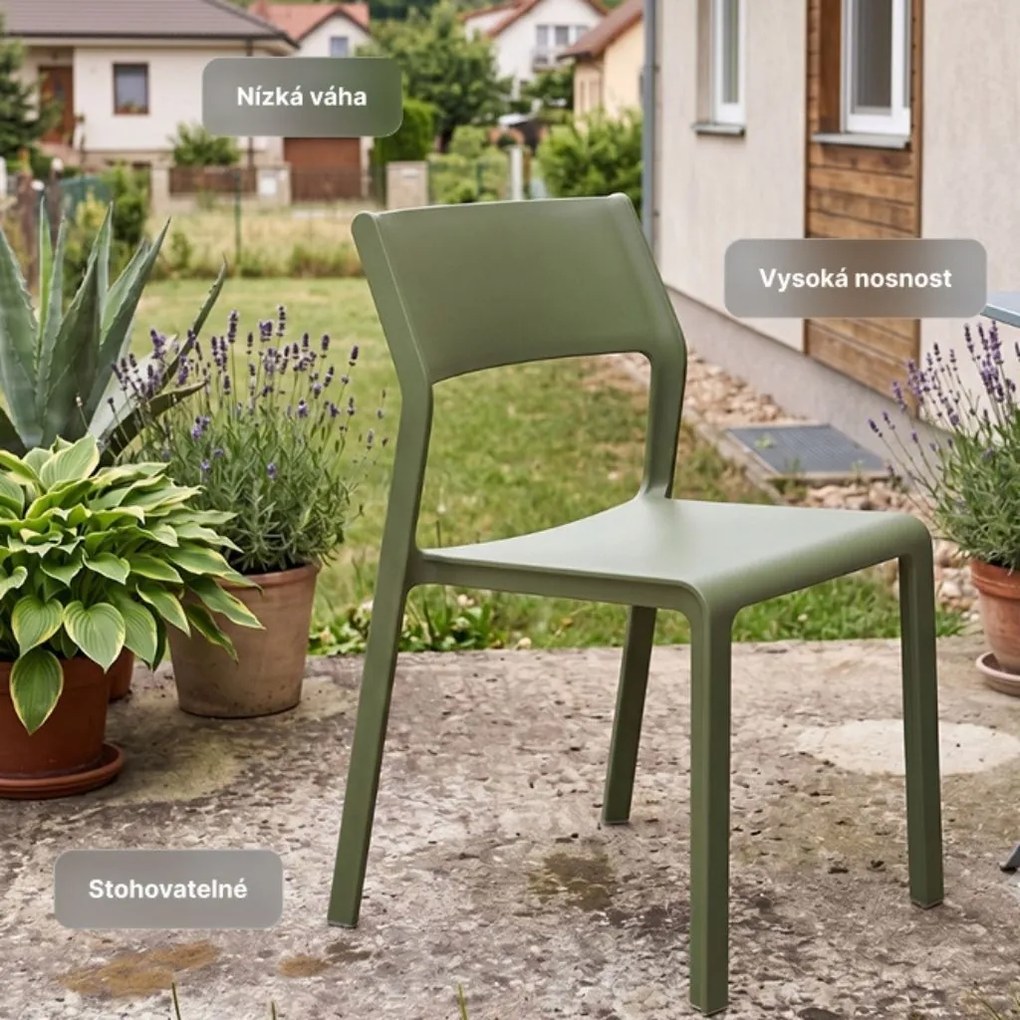 Nardi Plastová židle TRILL mattone