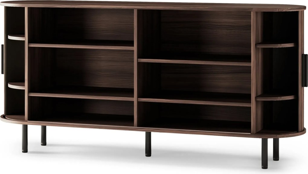 Komoda Gliss 160 cm ořech tmavý