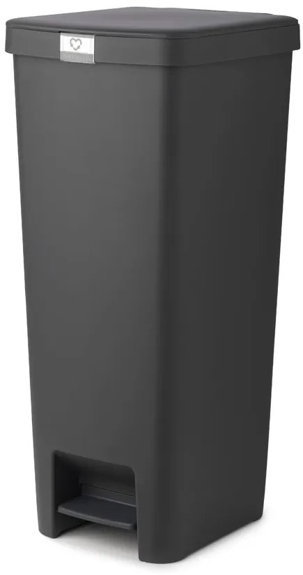 Pedálový koš StepUp Brabantia, 40 L, tmavě šedá, 800023