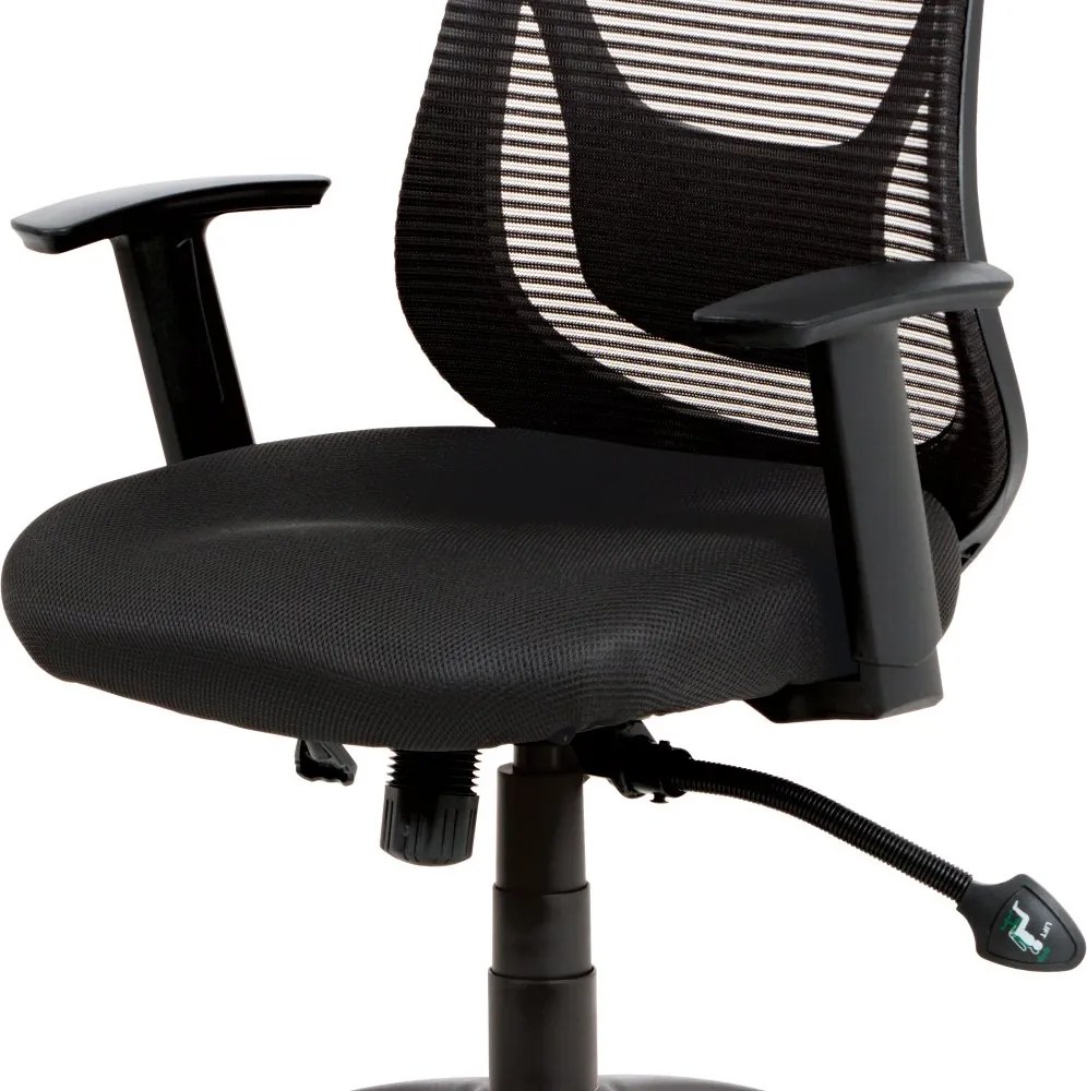 Kancelářská ergonomická židle ALBERT — látka, černá