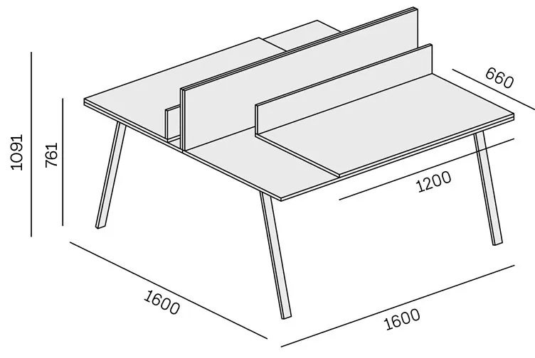 Kancelářský psací stůl DOUBLE LAYERS, posuvná vrchní deska, s přepážkami, dub přírodní / dub mořený