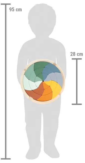 small foot Barevné puzzle Safari