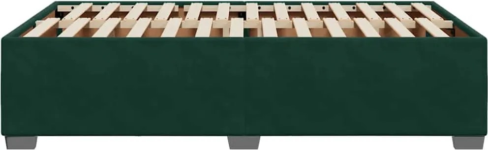 Rám postele bez matrace tmavě zelená 120 x 200 cm samet 3284628