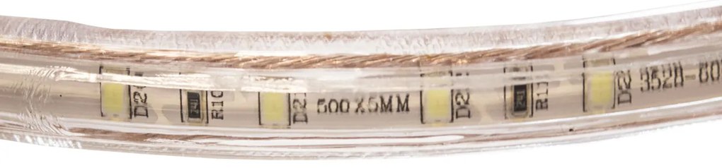 LED pásek - 230V - SMD 2835 - 1m - 60LED/m- 6W/m - 380Lm - IP68 - teplá bílá - 10mm