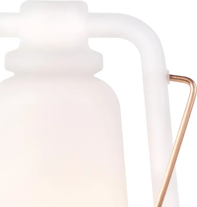 Stolní lampa bílá efekt plamene 22 cm - Storm Mini