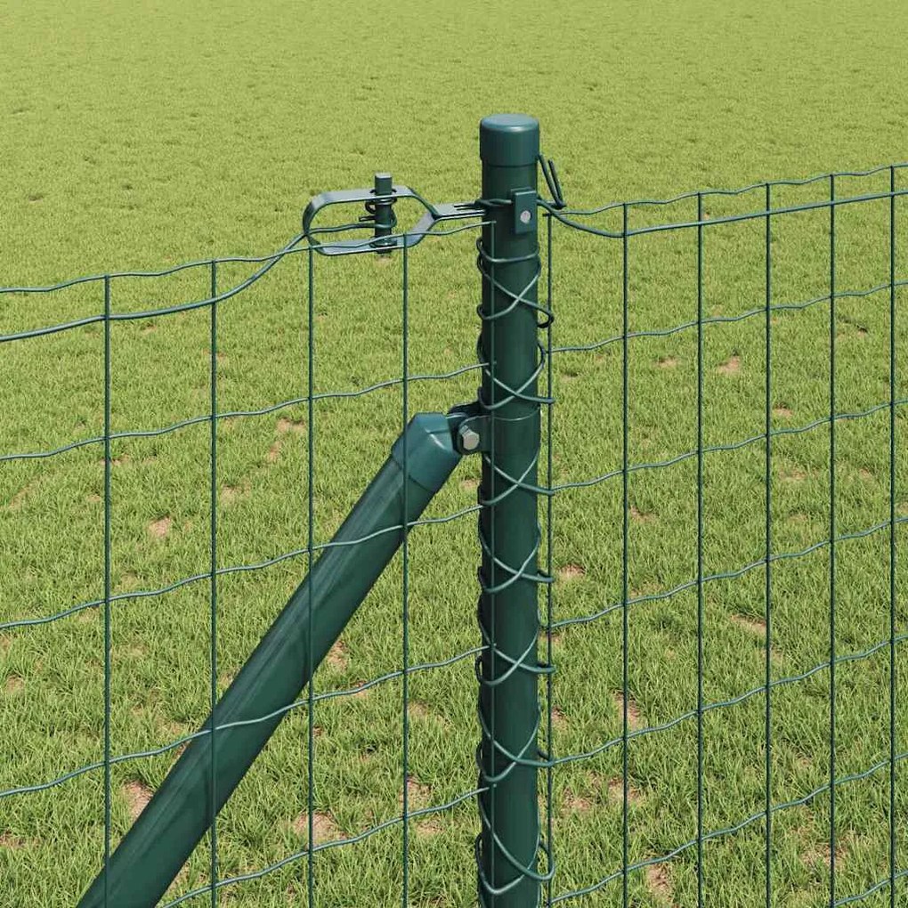 Evropský plot se hroty 10 x 1,4 m Ocel potažená PVC Zelená 3350549