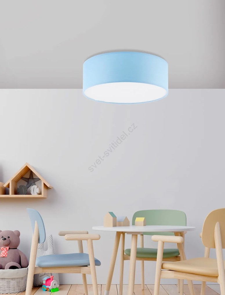 TK Lighting Dětské stropní svítidlo RONDO KIDS 4xE27/15W/230V modrá TK3229