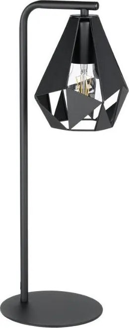 Eglo 43703 - Stolní lampa CARLTON 1xE27/60W/230V černá