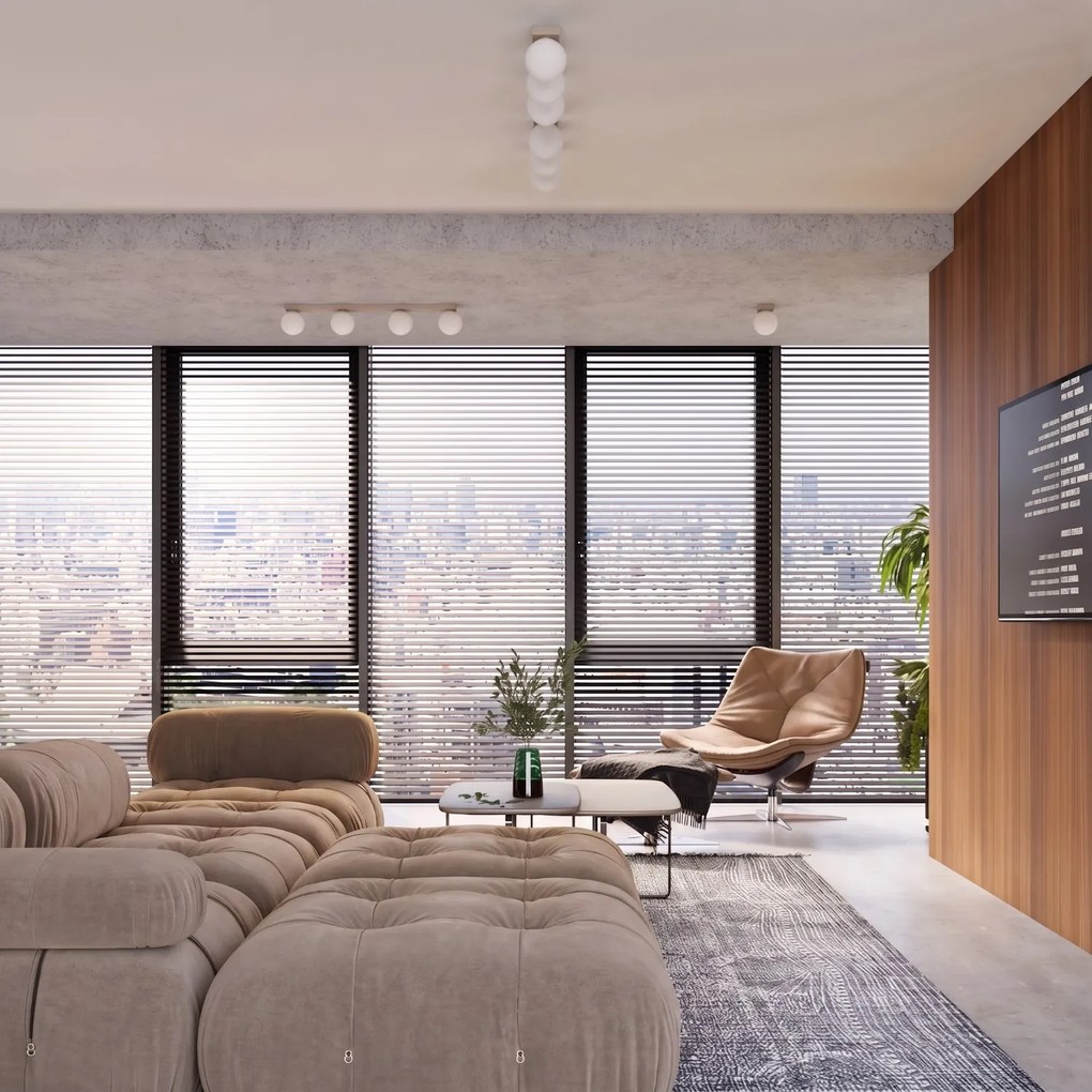 Sollux Lighting Nástěnné svítidlo YOLI 1 taupe s vypínačem