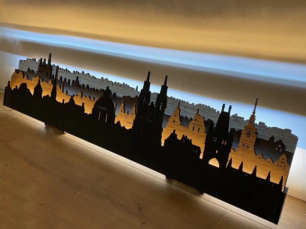 Li-Go "Praha" světelný obraz 230V 125x35cm