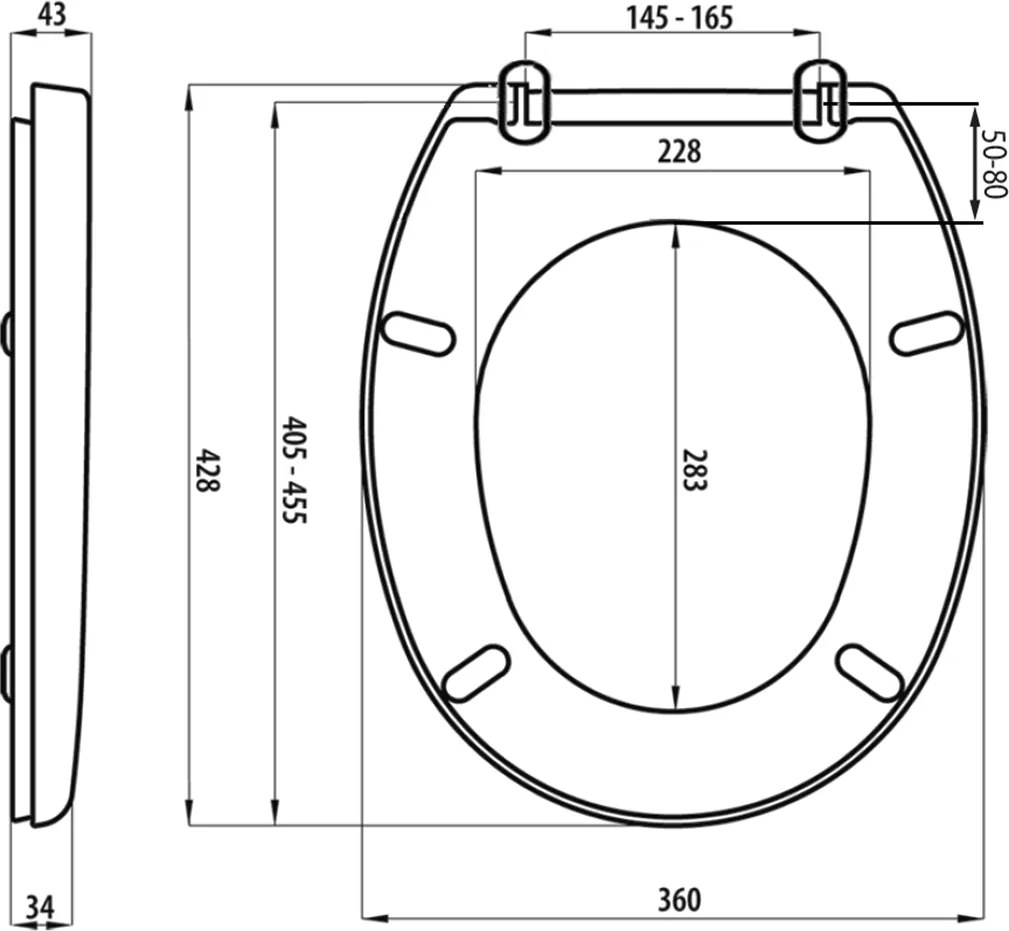 Aqualine Fixet ST278 WC sedátko bílé