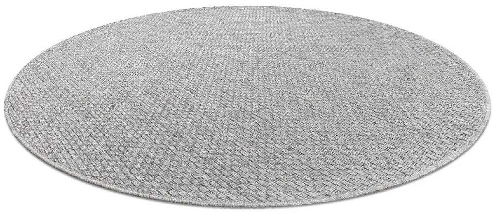 Dywany Łuszczów Kusový koberec Timo 6272 Light grey kruh – na ven i na doma - 120x120 (průměr) kruh cm