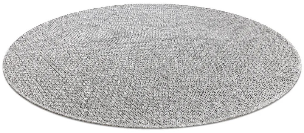 Dywany Łuszczów Kusový koberec Timo 6272 Light grey kruh – na ven i na doma - 150x150 (průměr) kruh cm
