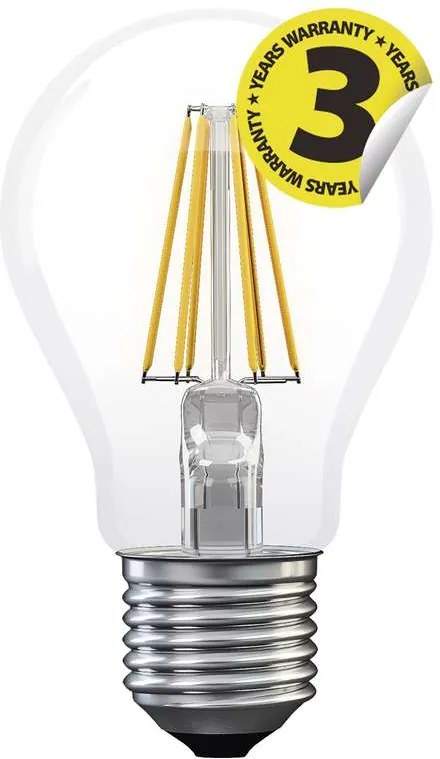 LED žárovka Filament A60 A++ 8W E27 neutrální bílá