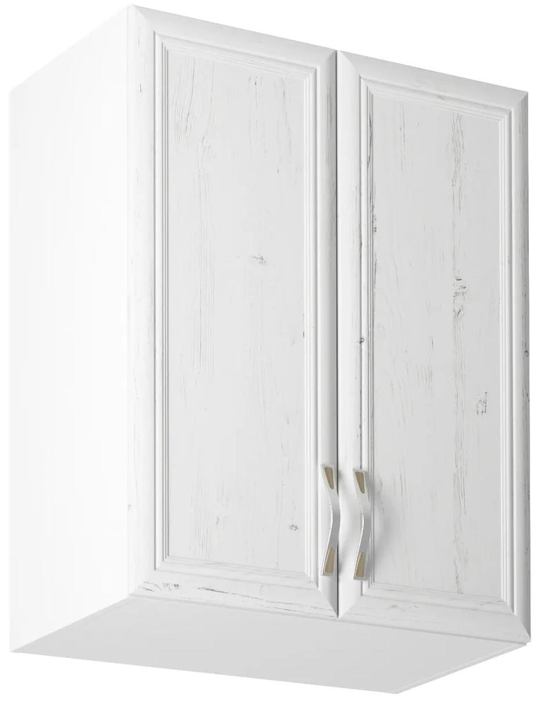 G60 horní skříňka kuchyň Sycylia Zvolte barevné provedení: Bílá - Sosna andersen
