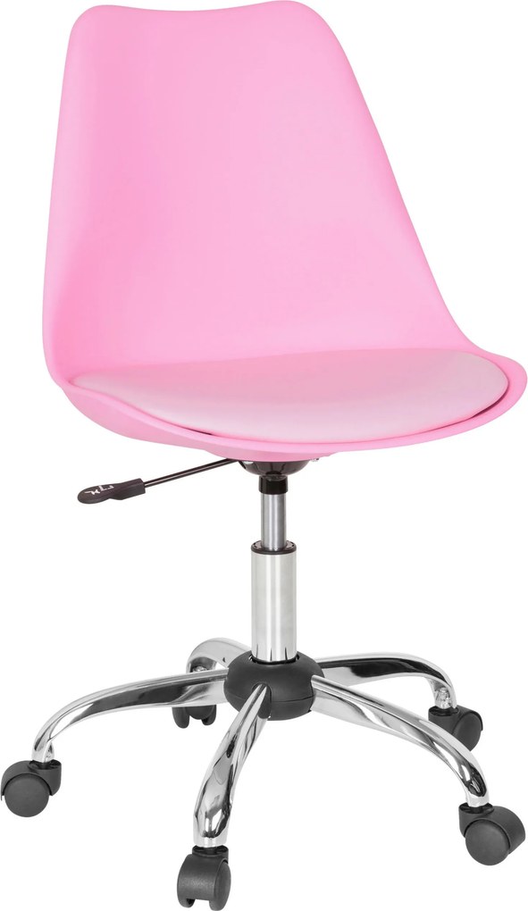 XXXLutz OTOČNÁ ŽIDLE, vzhled kůže, pink MID.YOU - Online Only kancelářské židle - 001918039305