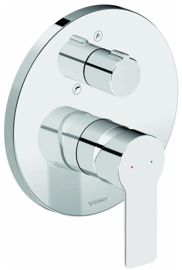Duravit DC5210012010-Vanová baterie pro podomítkovou instalaci D-CODE les. chrom
