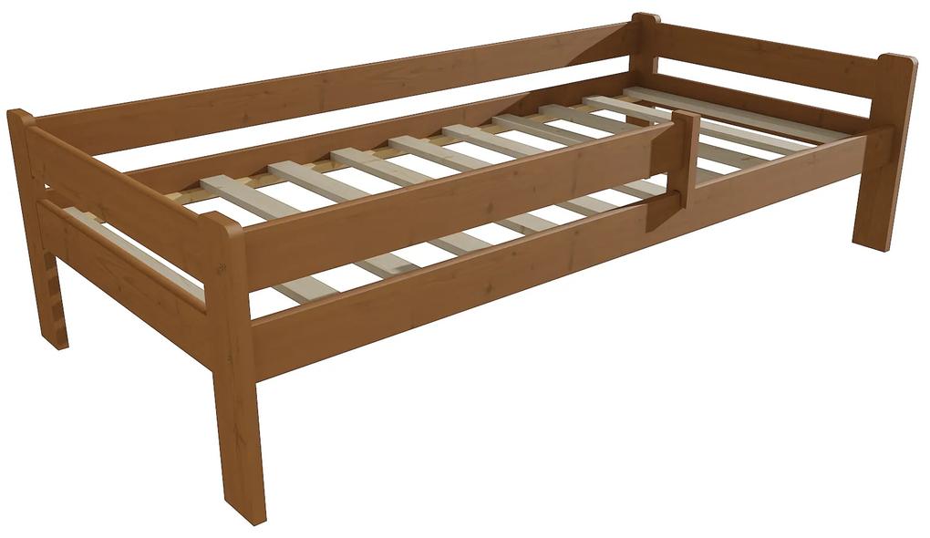 Vomaks Dětská postel DP 012 se zábranou Rozměr: 80 x 200 cm, Barva: moření dub