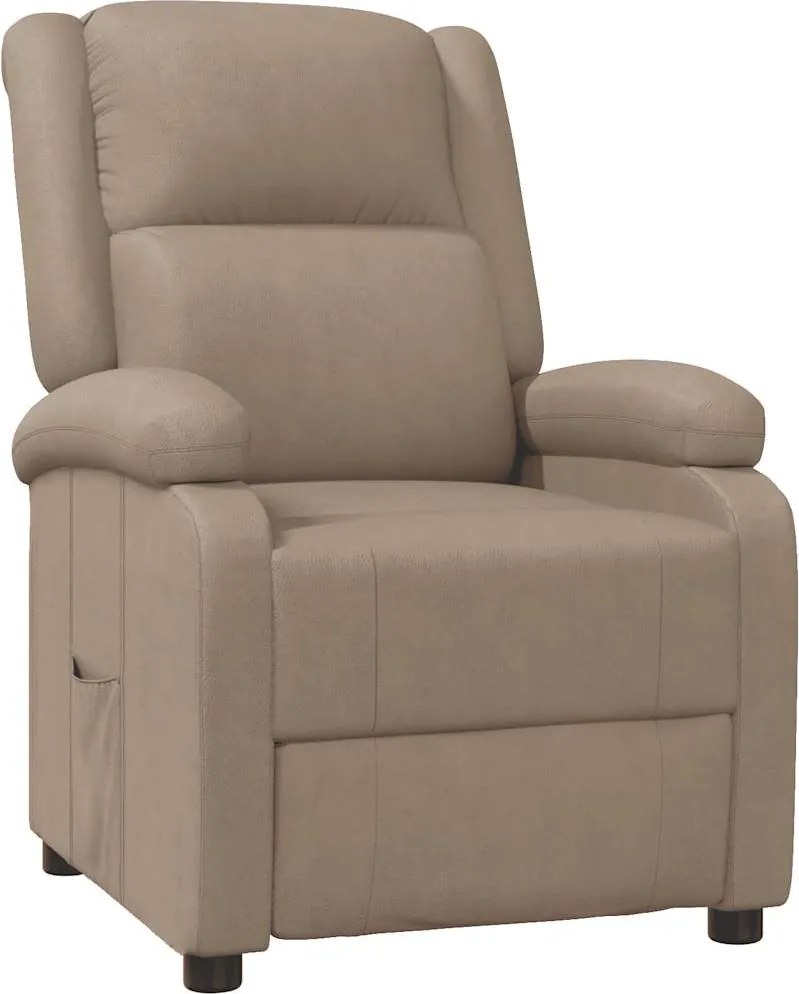 Polohovací křeslo cappuccino umělá kůže 340175