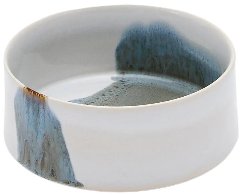 Modro-bílá keramická miska Kave Home Vejer 14 cm