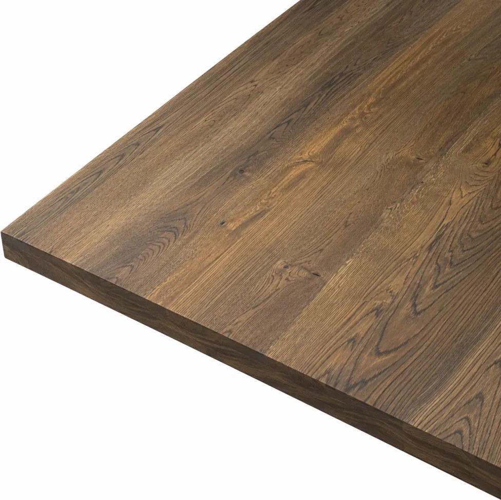 Vystavený jídelní stůl ORLEAN 220 × 90 cm – dub olej tmavý