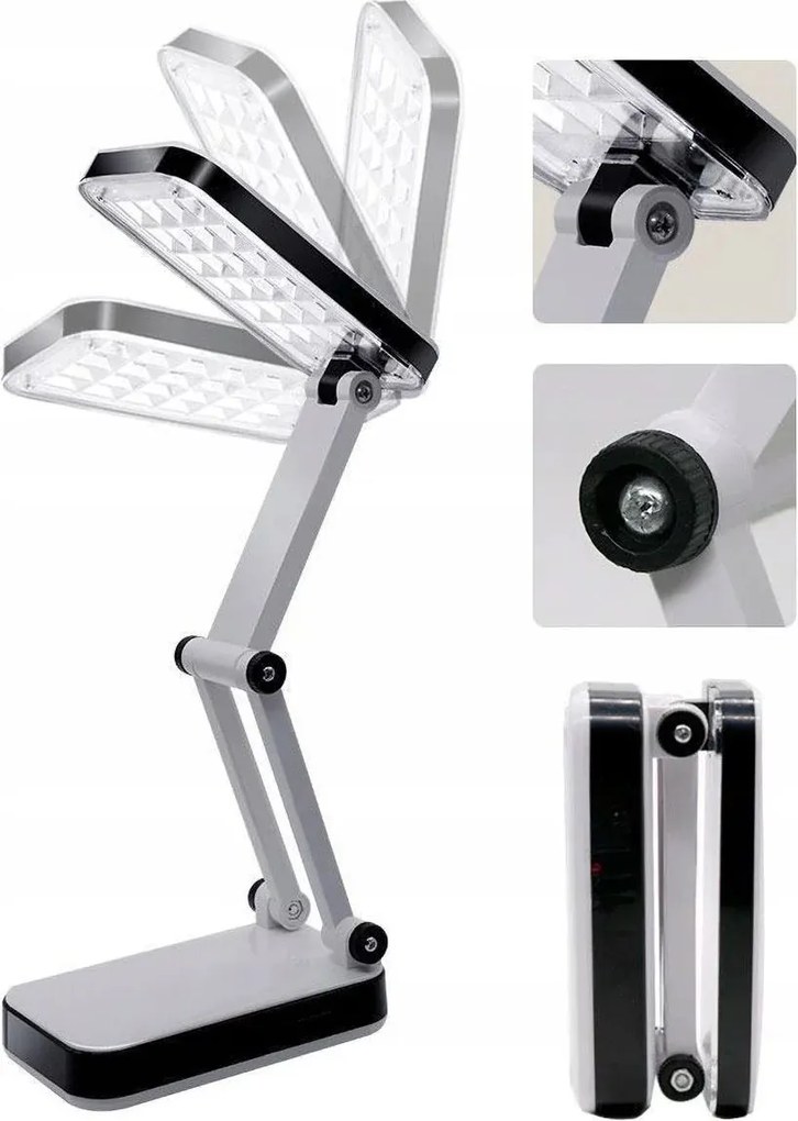RETOO Stolní LED lampa s 24 LED diodami a napájením na USB kabel - YT-666