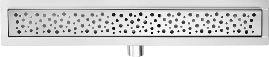 B-DRAINWELL 60 Chrom Odtokový podlahový žlab, bublinky