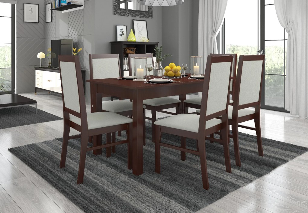 ADRK Furniture Sada stolu s židlemi RODOS 25 SE-ROD-25-DW-B052