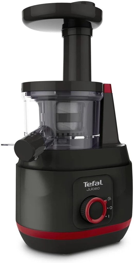 Odšťavňovač tefal zc150838 juiceo black/red
